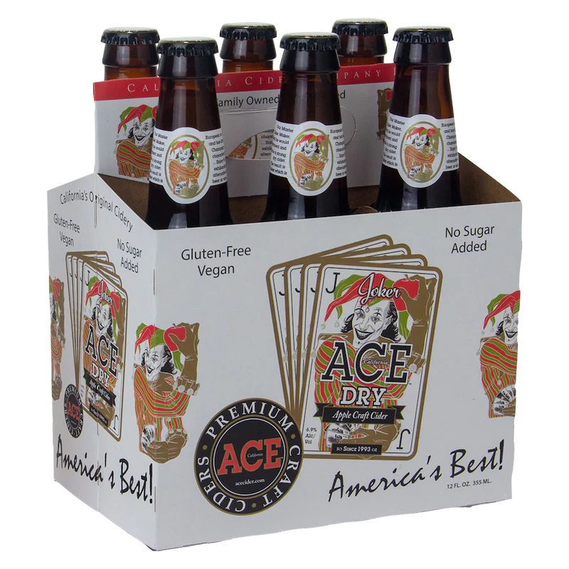 Ace Joker Cider 6Pk 12oz | Dry Champagne-Style Cider – The Liquor Barn