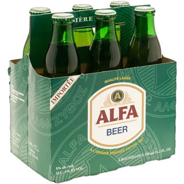 Alfa Beer 6Pk | Greek Pale Lager | 100% Greek Barley – The Liquor Barn