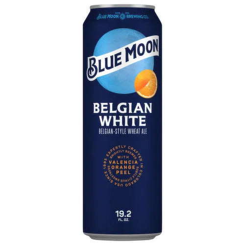 Blue Moon Belgian White 19.2 oz | Wheat Beer w/ Orange Peel – The ...