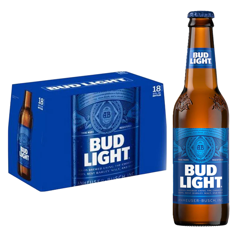 Bud Light 18 Pack (12oz Cans) | Light Lager, 4.2% ABV – The Liquor Barn