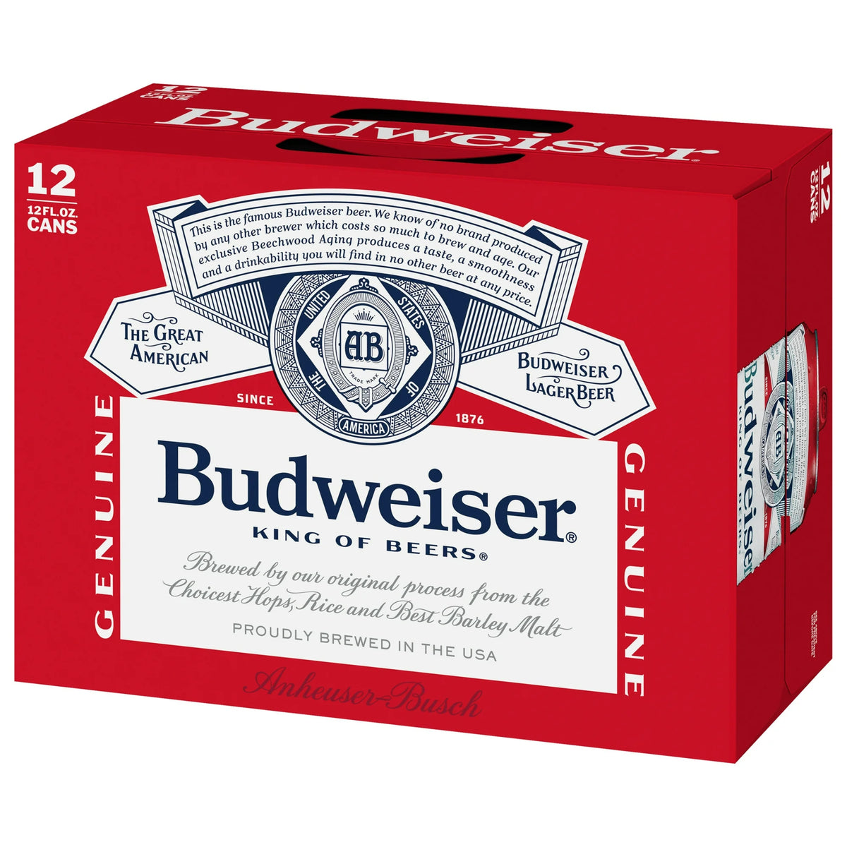 Budweiser 12Pk Cans – The Liquor Barn