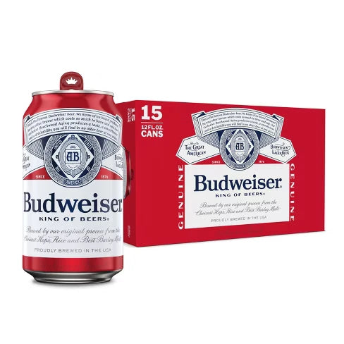 Budweiser 15-Pack Cans | Beechwood-Aged American Lager – The Liquor Barn
