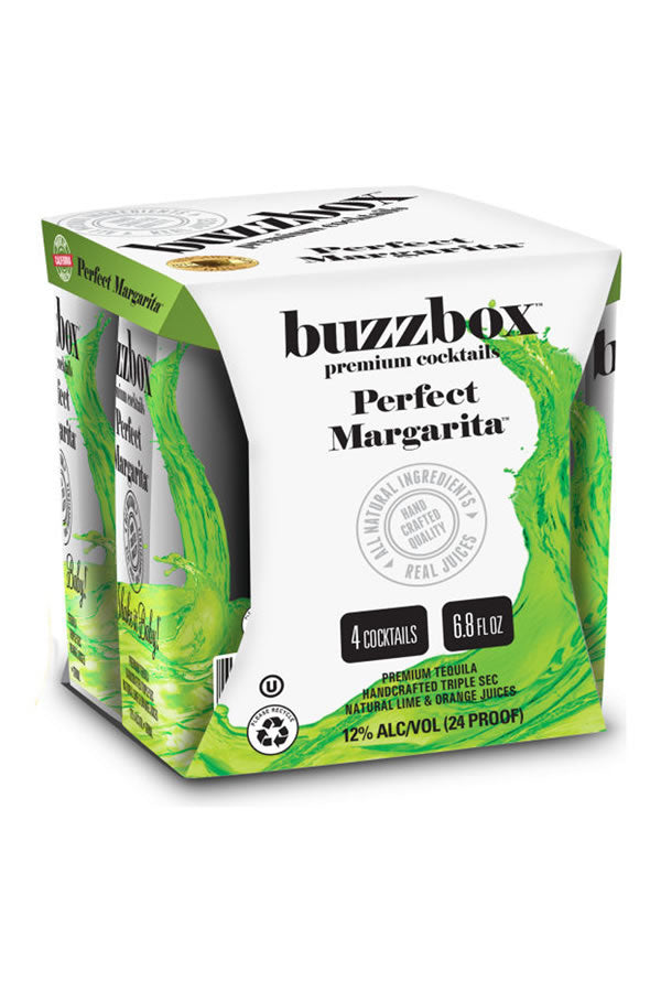 Buzzbox Perfect Margarita 4Pk 200ml | SIP Awards Gold RTD – The Liquor Barn