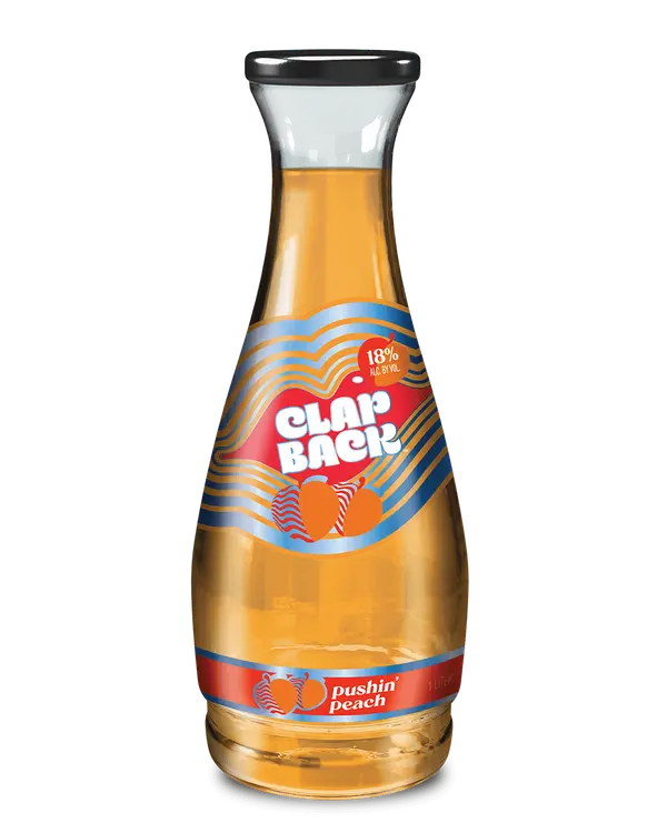 Clapback Pushin Peach 1L | 18% ABV Peach Grape Wine – The Liquor Barn