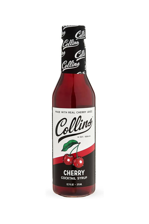 Collins Cherry Syrup 12oz | Real Sugar Cocktail Mixer – The Liquor Barn