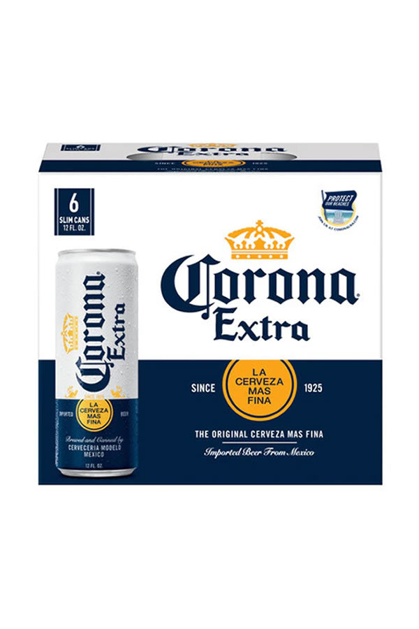 Corona Extra 6Pk Cans 12 oz | Mexico's Classic Lager Beer – The Liquor Barn