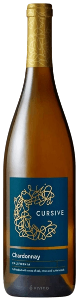 Cursive Chardonnay 750ml | Fruit-Forward California White – The Liquor Barn
