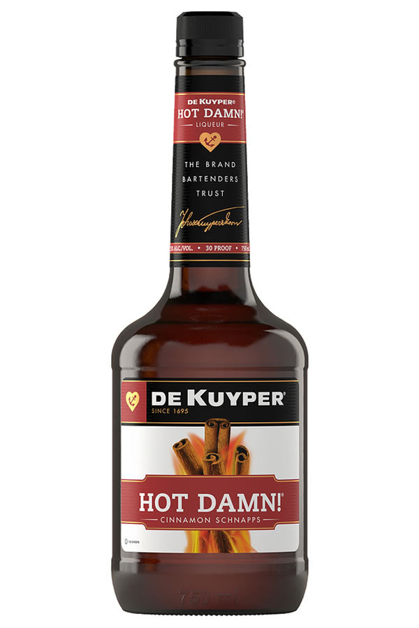 DeKuyper Hot Damn 750ml | 100 Proof Cinnamon Schnapps – The Liquor Barn