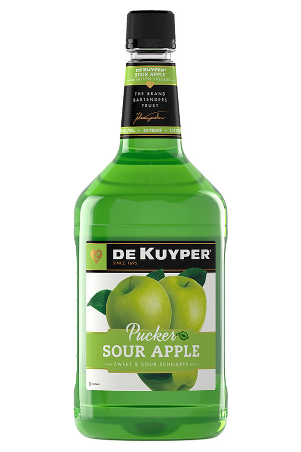 DeKuyper Sour Apple Pucker 1.75L | Original Appletini Liqueur – The ...