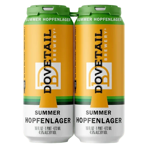 Dovetail Summer Hopfenlager – Bright, Hoppy German-Style Lager – The ...