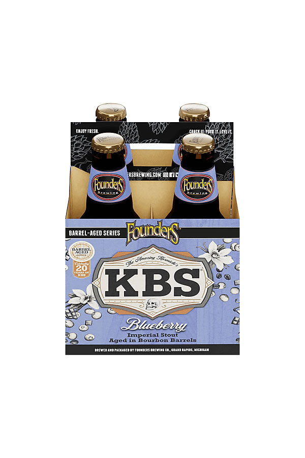 Founders KBS Blueberry 4Pk | Barrel-Aged Imperial Stout – The Liquor Barn