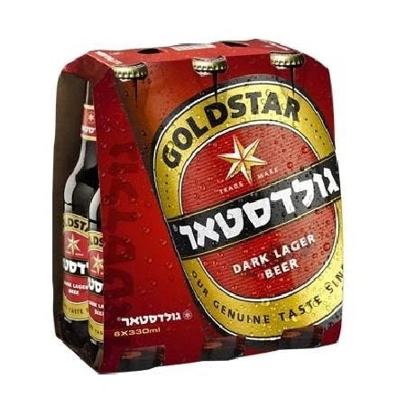 Goldstar Dark Lager 6Pk | Israel's Gold Medal Amber Lager – The Liquor Barn