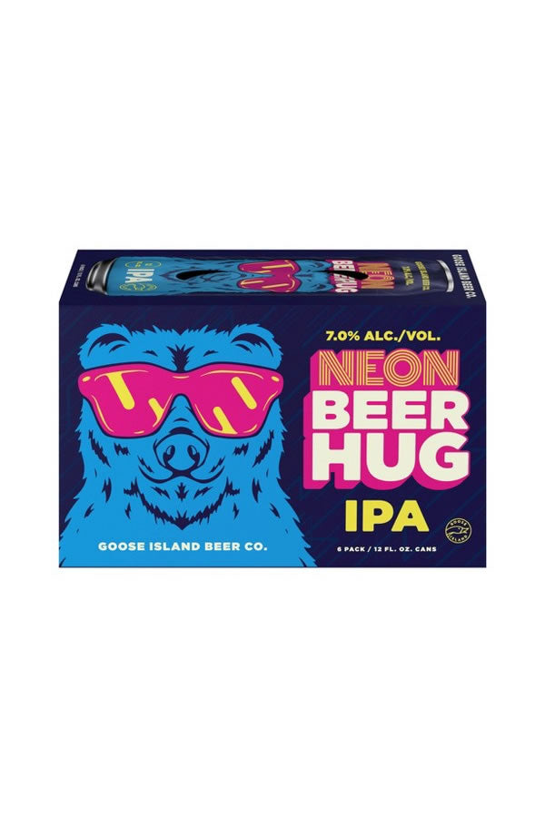 Goose Island Neon Beer Hug 6Pk 12oz Cans | Chicago IPA – The Liquor Barn