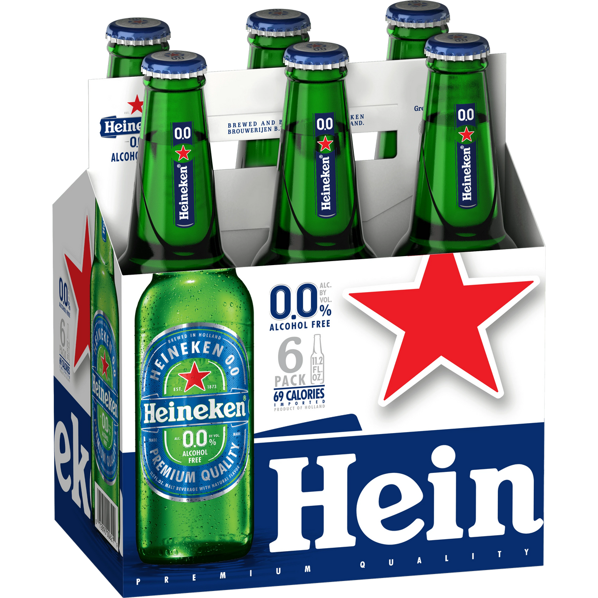 Heineken 0.0 Non-Alcoholic 6Pk | Double-Brewed Dutch NA Lager – The ...