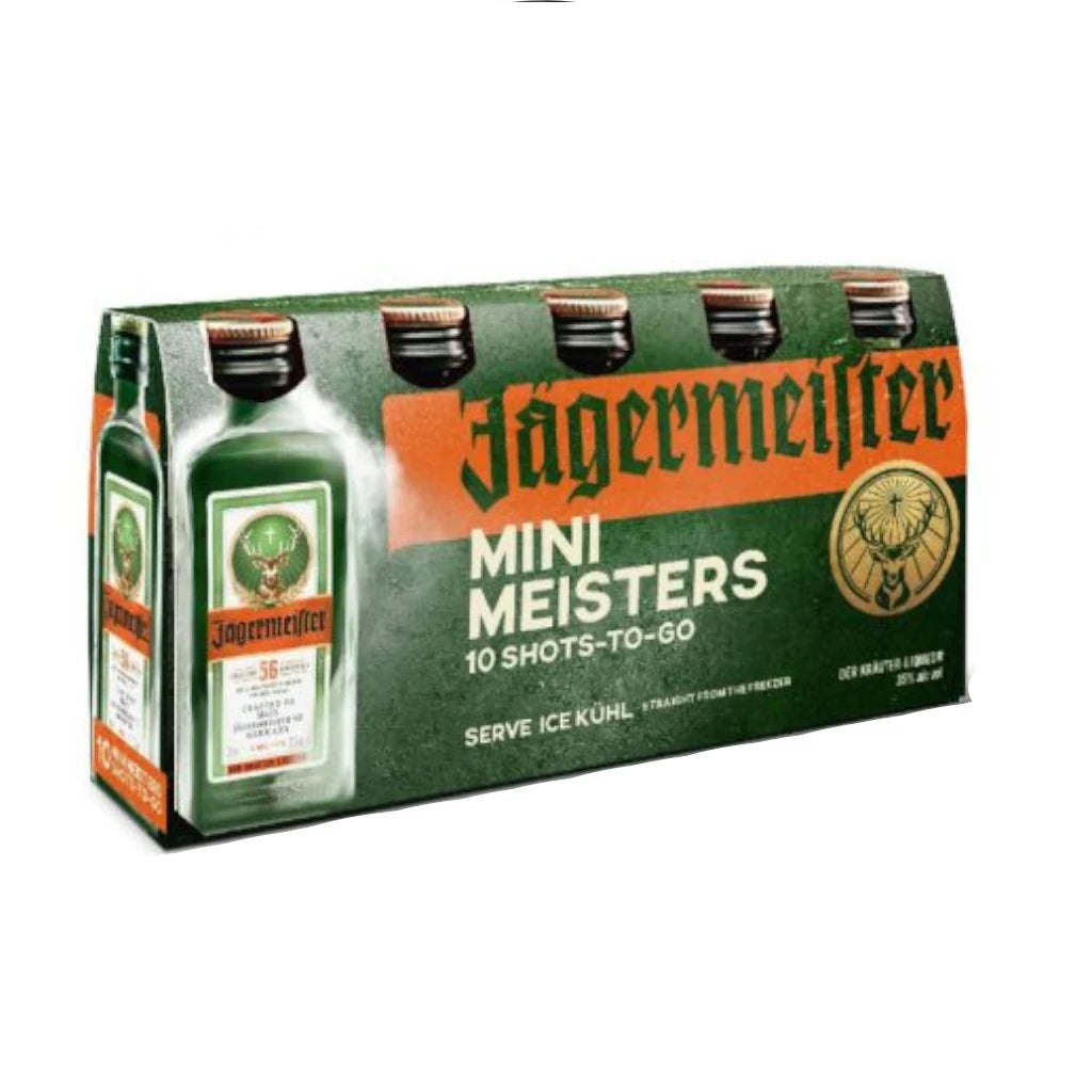 Jagermeister Mini Meister 20ML 10PK | German Herbal Liqueur – The ...
