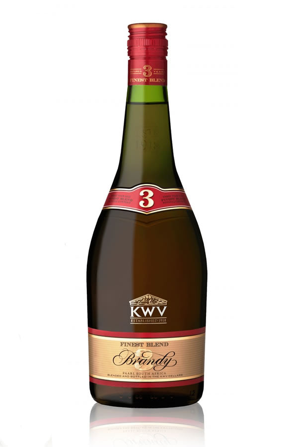 KWV 3 Year Brandy 750ML | Gold Medal South African Brandy – The Liquor Barn