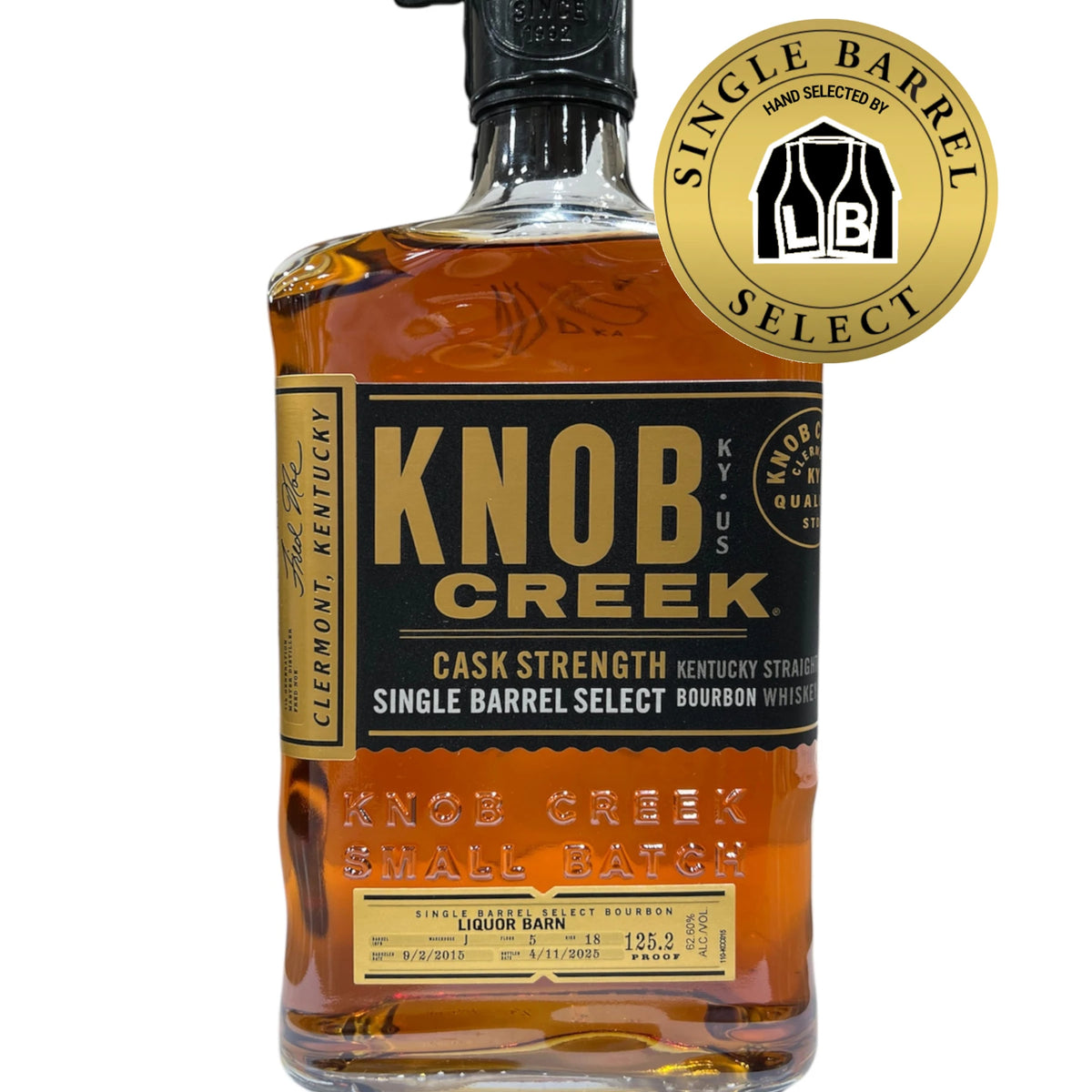 Discover Knob Creek Cask Strength Single Barrel WJFL5R18 – The Liquor Barn