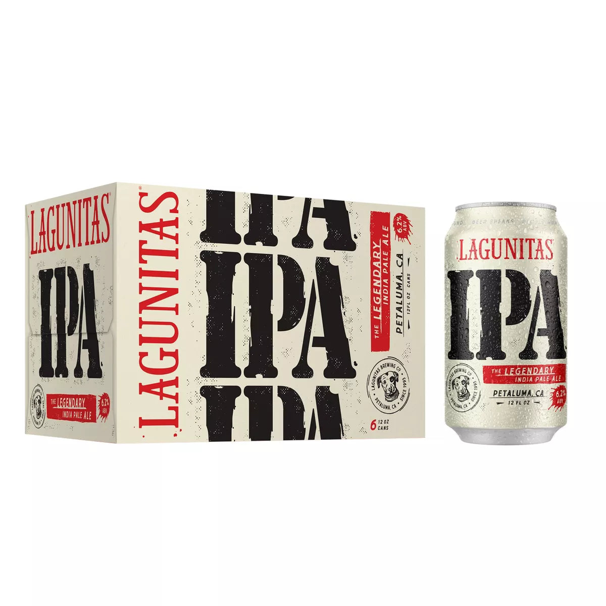 Lagunitas IPA 6Pk 12oz Cans | West Coast IPA 6.2% ABV – The Liquor Barn