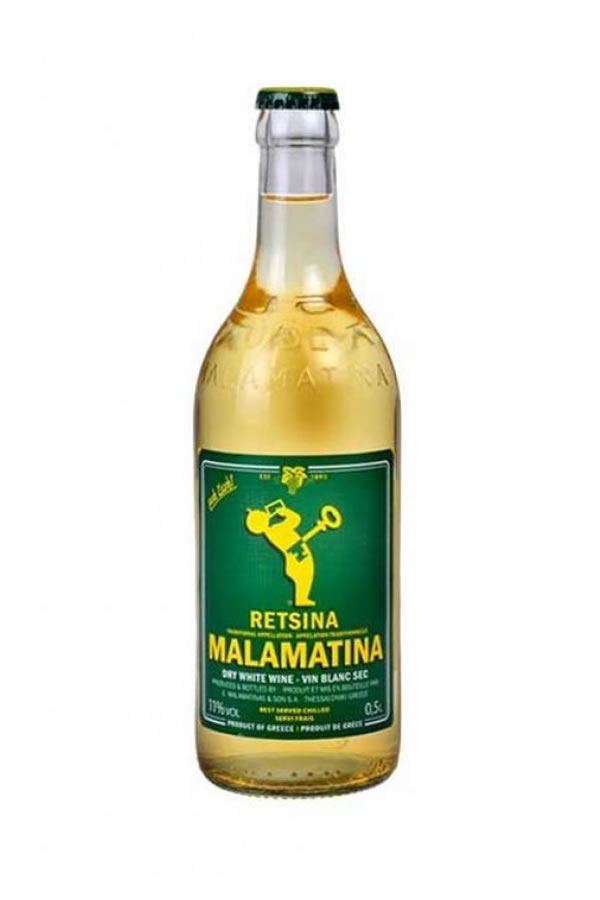 Malamatina Retsina 500ML – The Liquor Barn