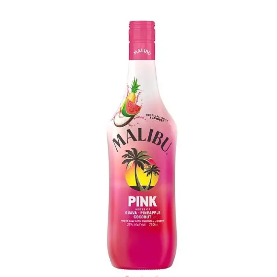 Malibu Pink Rum 750ML | Tropical Guava & Coconut Blend – The Liquor Barn