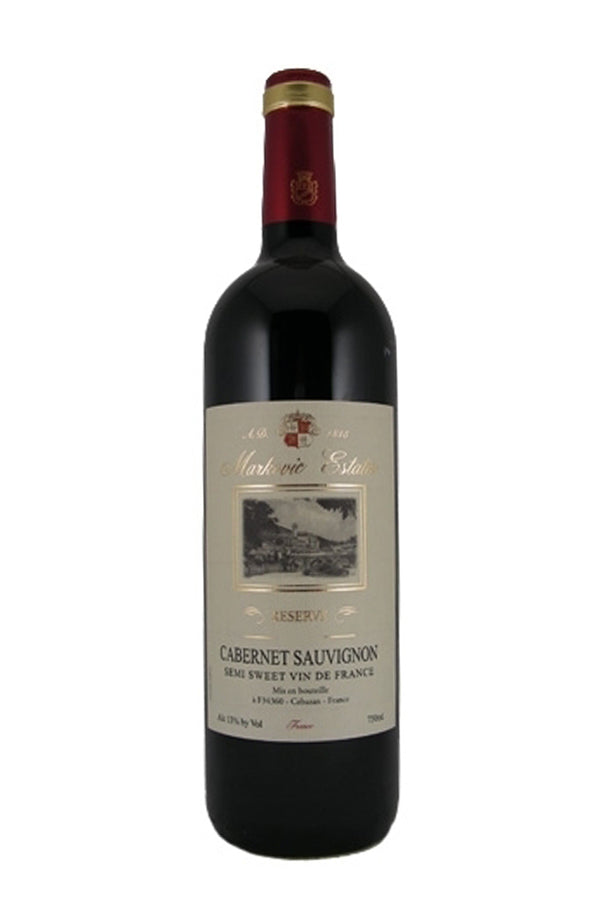 Markovic Estates Cabernet Sauvignon Semi Sweet 750ml | Vin de France ...