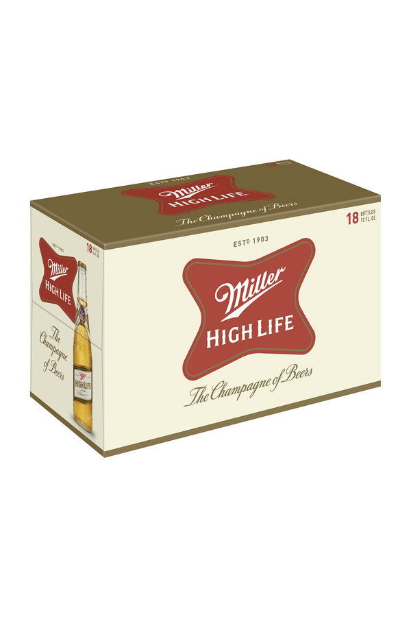 Miller High Life 18Pk | The Champagne of Beers – The Liquor Barn