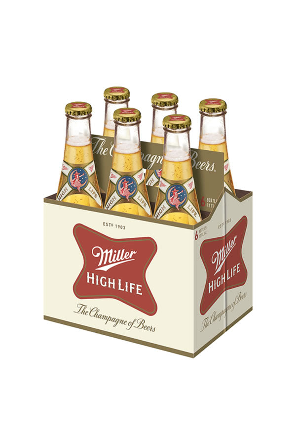 Miller High Life 6-Pack 12oz | Gold Medal American Lager – The Liquor Barn