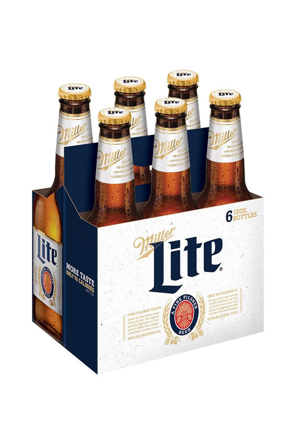 Miller Lite 6 Pack | Gold Medal American Light Lager – The Liquor Barn