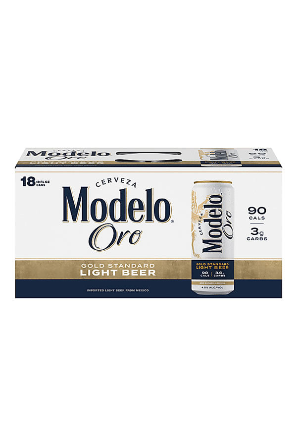Modelo Oro 18PK Cans – The Liquor Barn