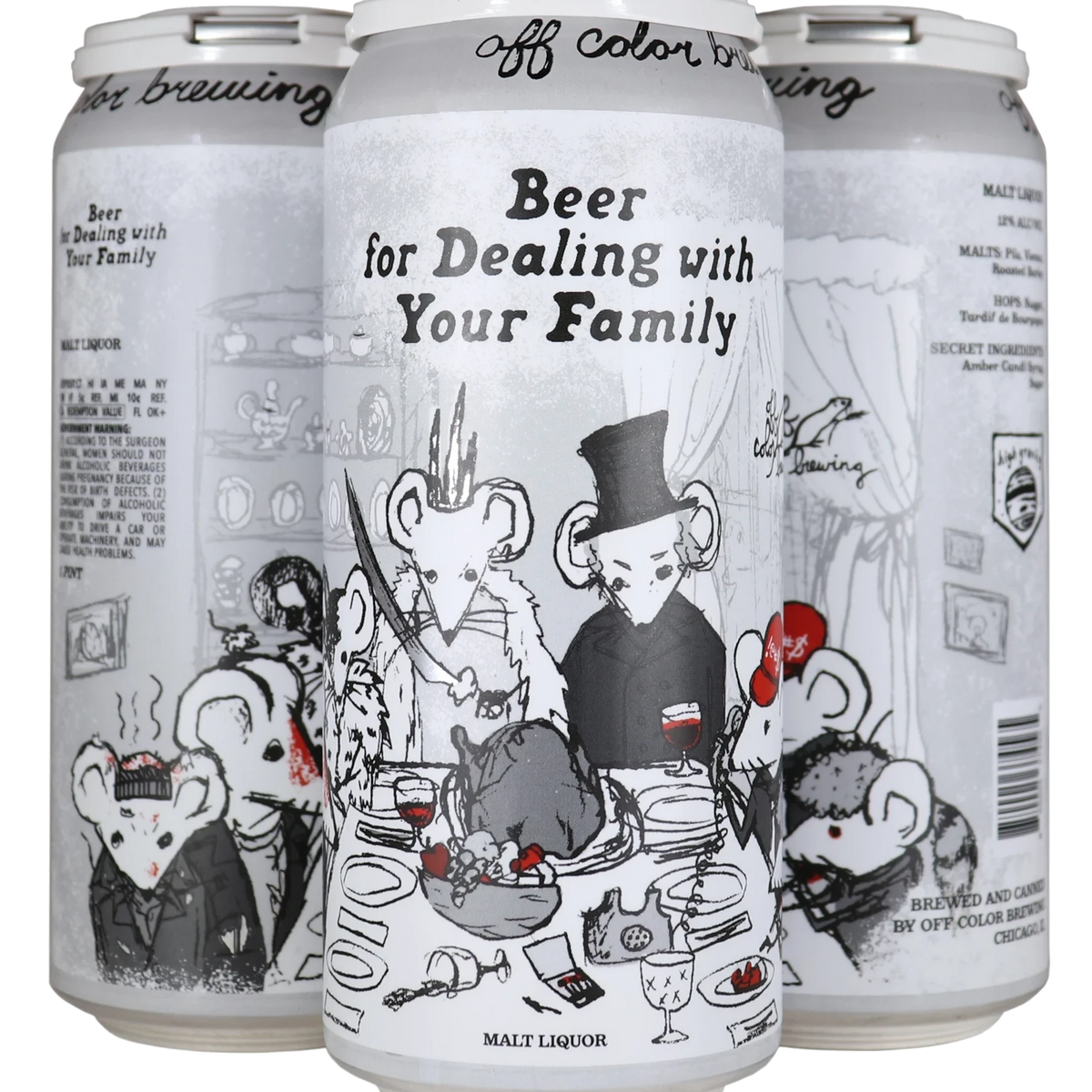 Off Color Beer for Dealing with Family 4Pk | 12% ABV Malt Liquor – The ...