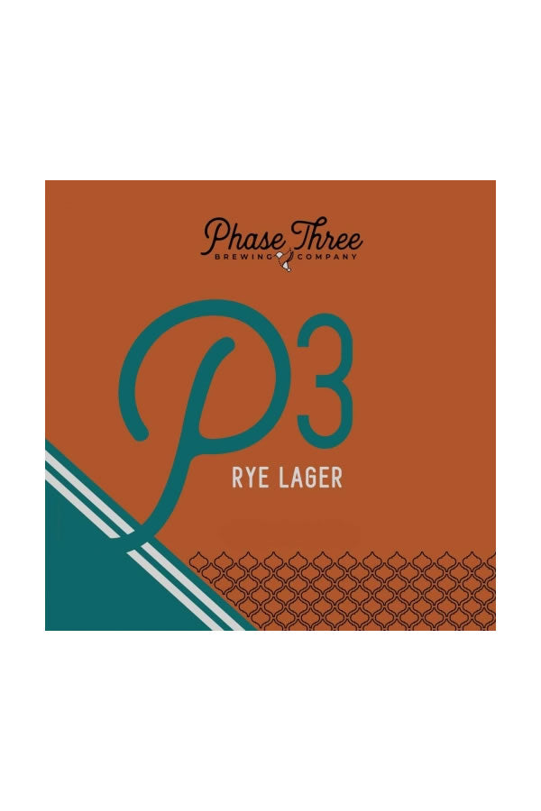 Phase Three P3 Rye Lager 4Pk | 8-Week Lagered Rye Beer – The Liquor Barn