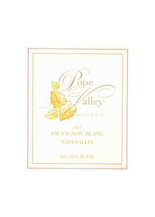 Pope Valley Sauvignon Blanc 750ml | Napa Valley Estate Wine – The ...