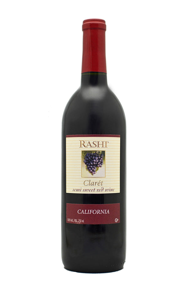 Rashi Claret 750ml | Semi-Sweet Kosher Red from California – The Liquor ...