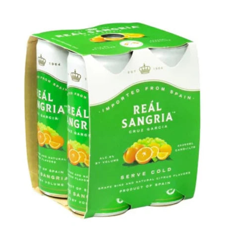 Real Sangria White 4PK Cans | Spanish Citrus Sangria – The Liquor Barn