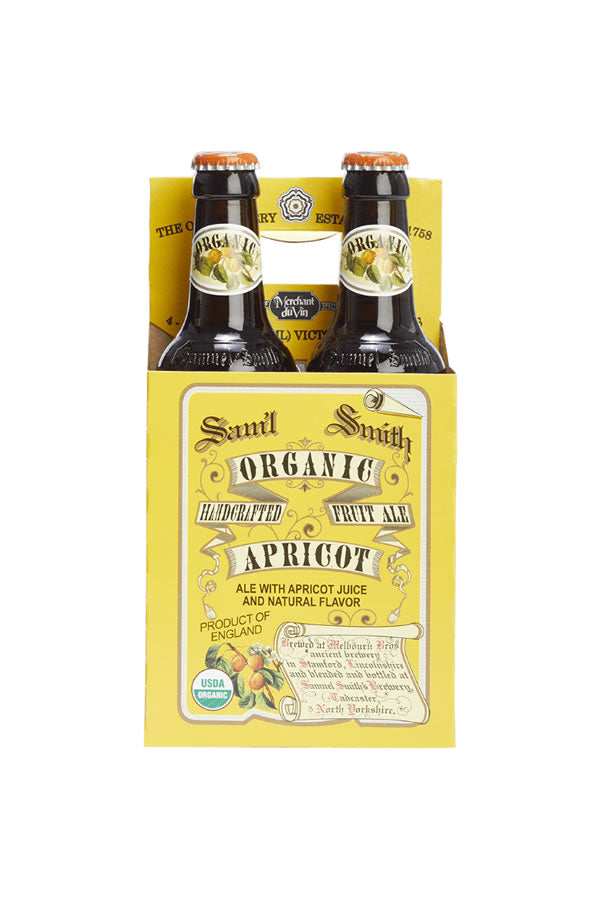 Samuel Smith Organic Apricot 4Pk | Gold Medal Fruit Ale – The Liquor Barn