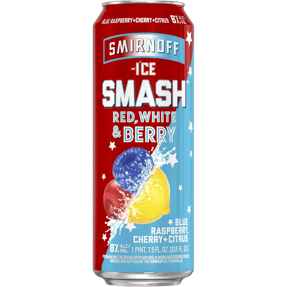 Smirnoff Ice Smash Red White & Berry 23.5oz | 8% ABV – The Liquor Barn