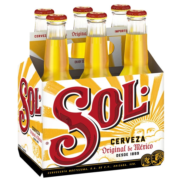 Sol Lager 6-Pack 12oz | Classic Mexican Lager Since 1899 – The Liquor Barn