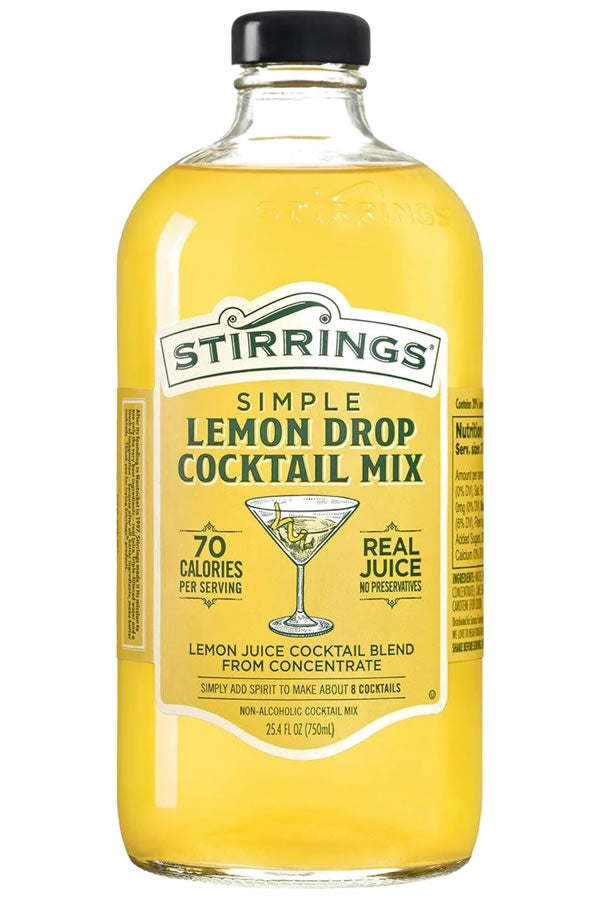 Stirrings Lemon Drop Mix 750ML | Kettle-Batch Eureka Lemon – The Liquor ...