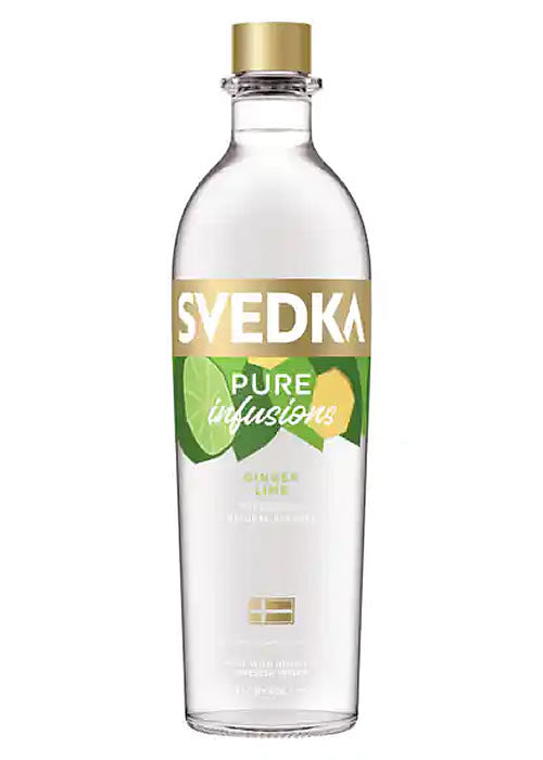 Svedka Pure Infusions Ginger Lime 750ml | Swedish Vodka – The Liquor Barn