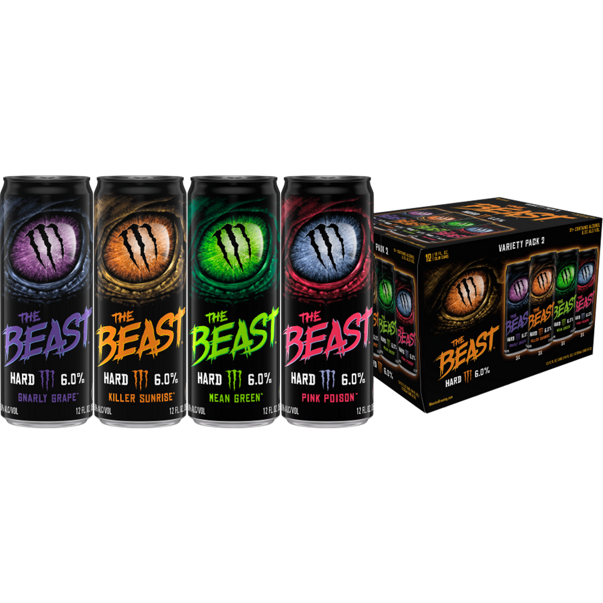 Buy The Beast Unleashed Hard Seltzer Variety Pack 2 12Pk – Shop Now ...