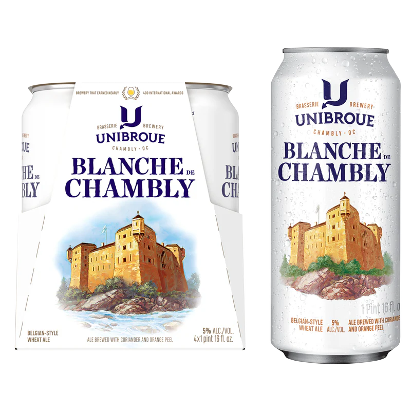 Unibroue Blanche de Chambly 4-Pack | Award-Winning Witbier – The Liquor ...