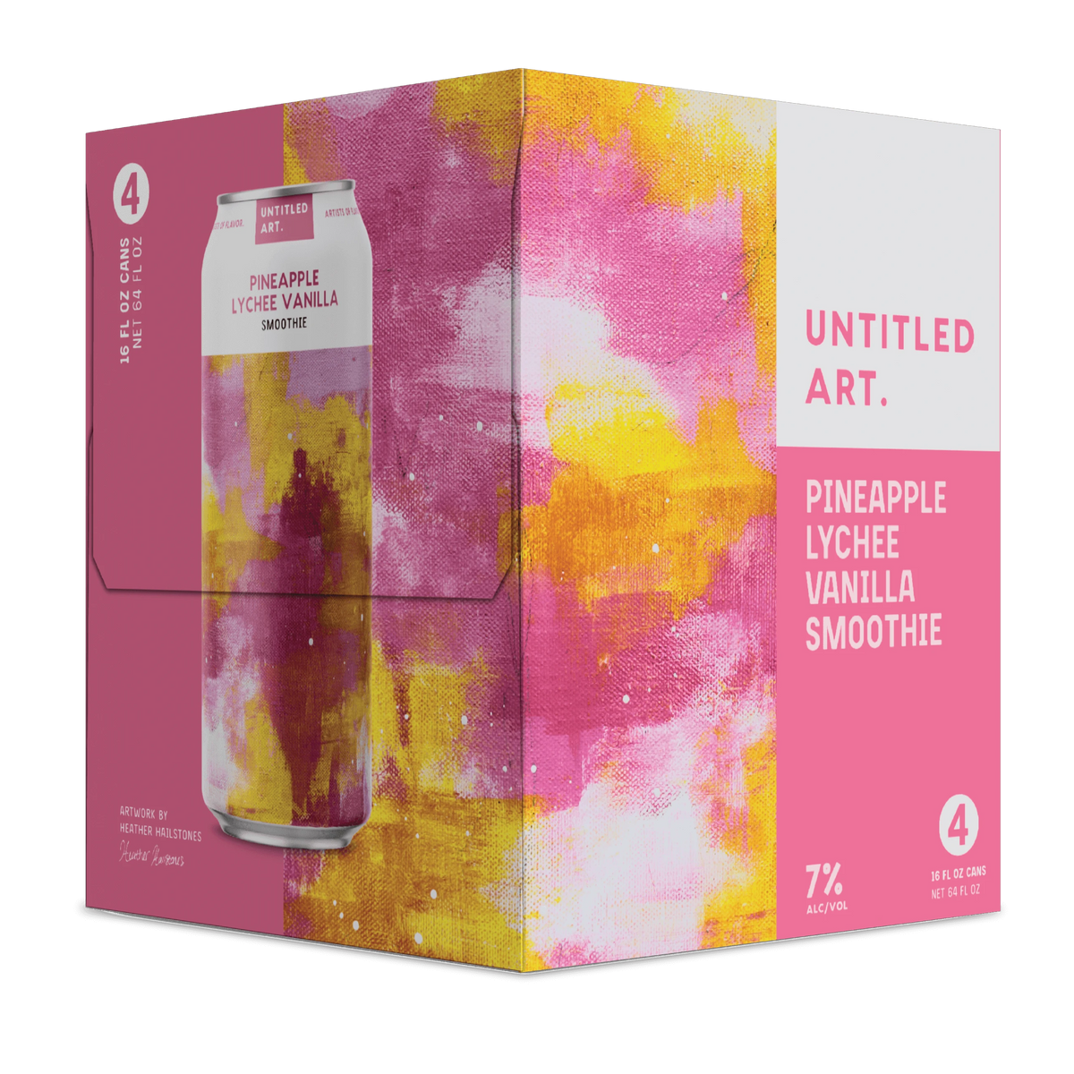 Untitled Art Pineapple Lychee Vanilla Fruited Seltzer – Tropical Hard ...