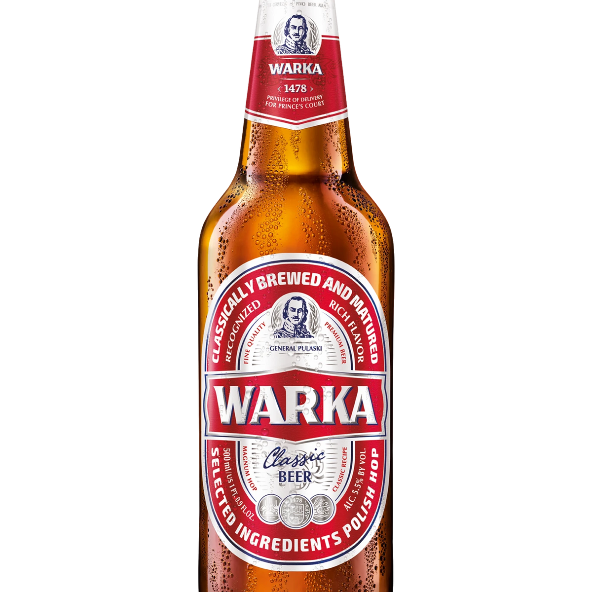 Warka Original 500ML | Bold Polish Amber Lager at 6.3% ABV – The Liquor ...
