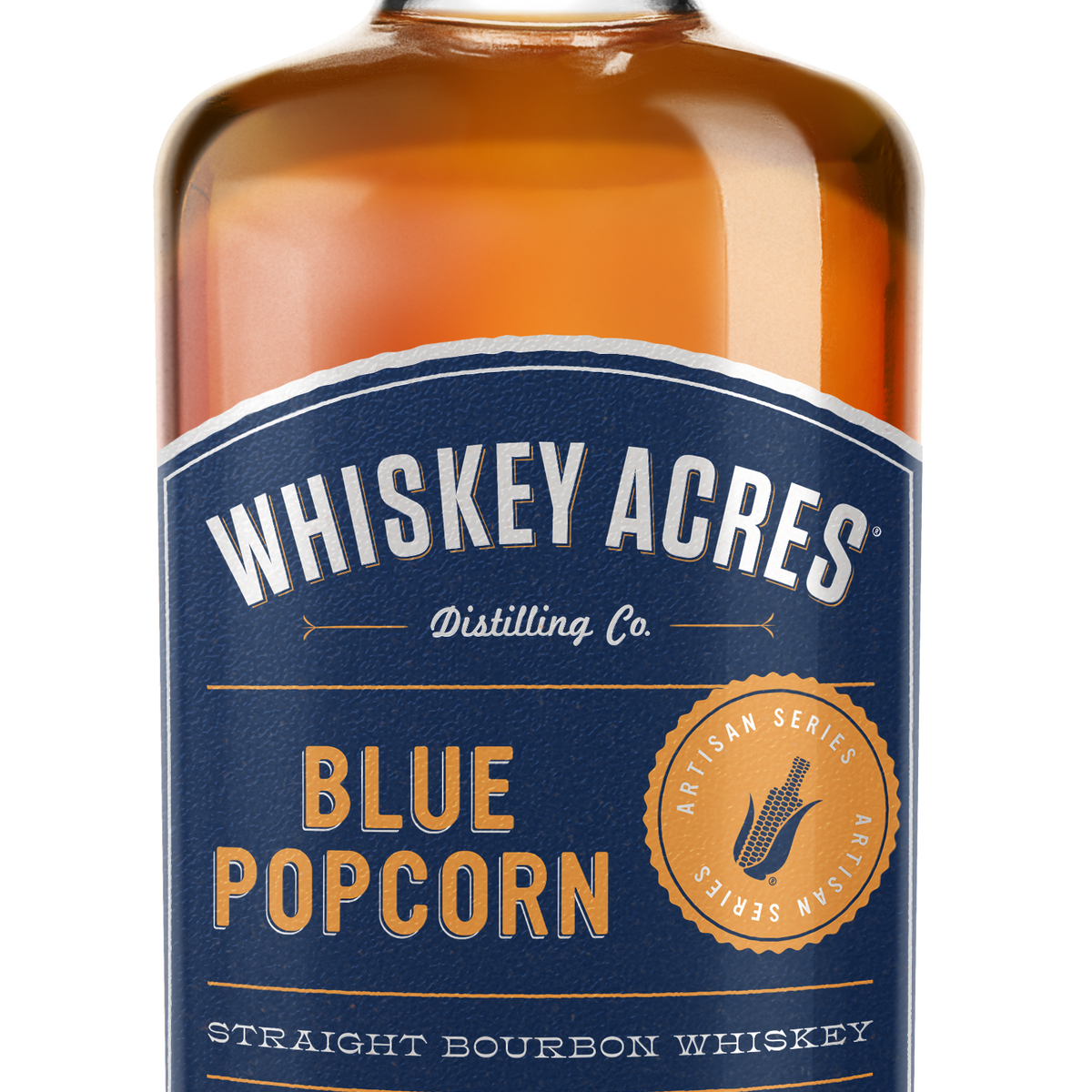 Whiskey Acres Blue Popcorn 750ml | Estate Farm Bourbon – The Liquor Barn
